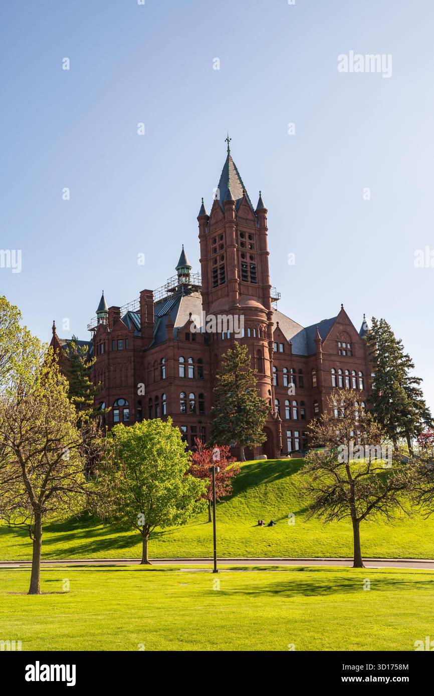 Syracuse, NY USA - May 12, 2019: Crouse College, also known as Crouse ...