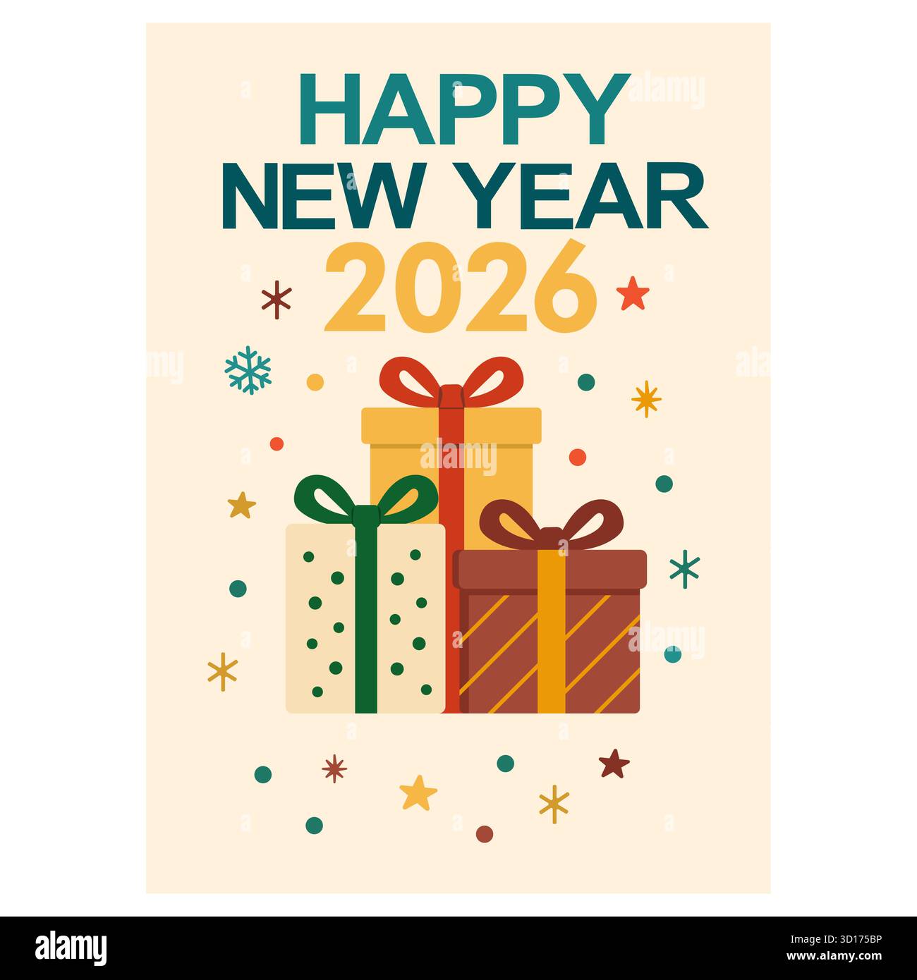 Joyful happy new year 2026 Stock Vector Images - Alamy