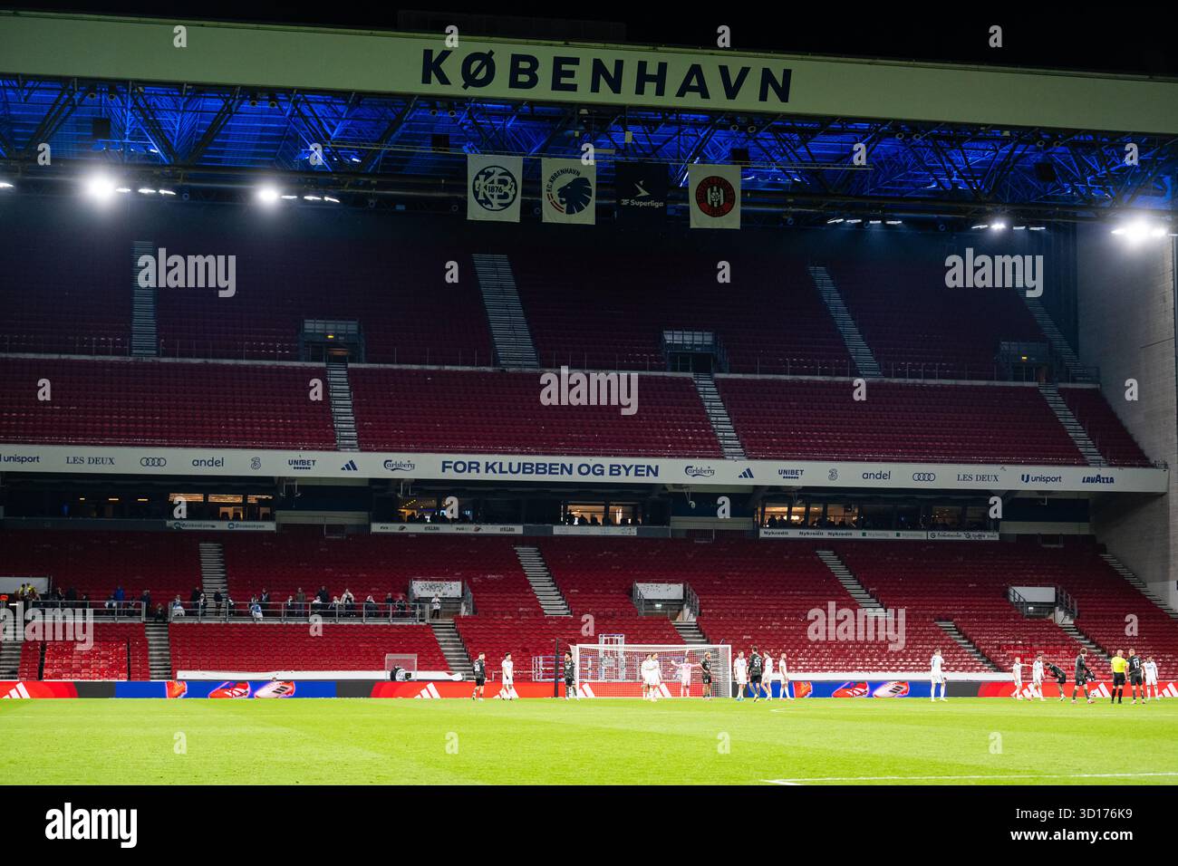Copenhagen, Denmark. 26th, October 2025. The B stand and Section 12 is ...