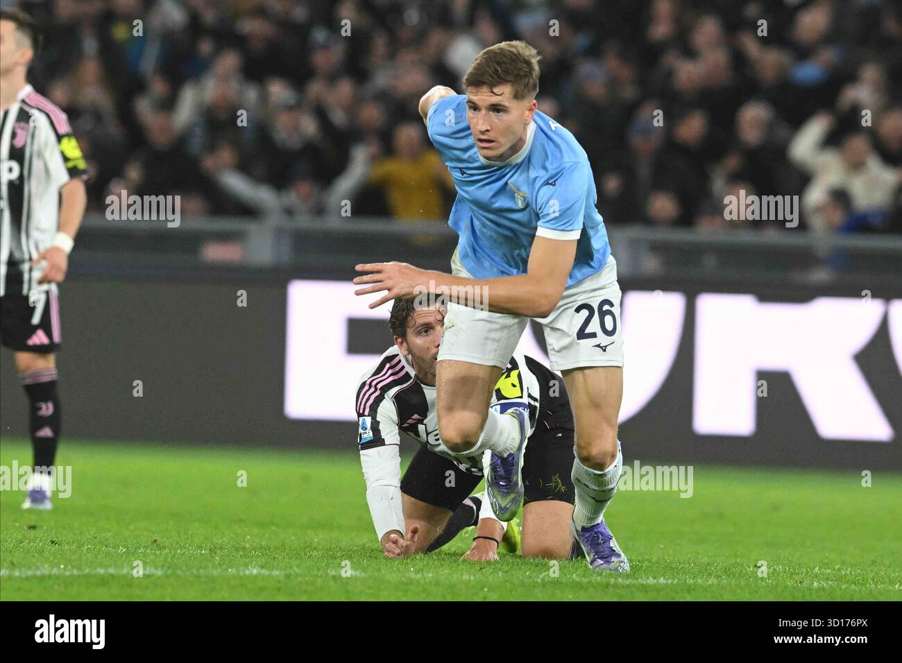 Toma Basic of SS Lazio celebrates after scoring a goal of 1-0 during ...