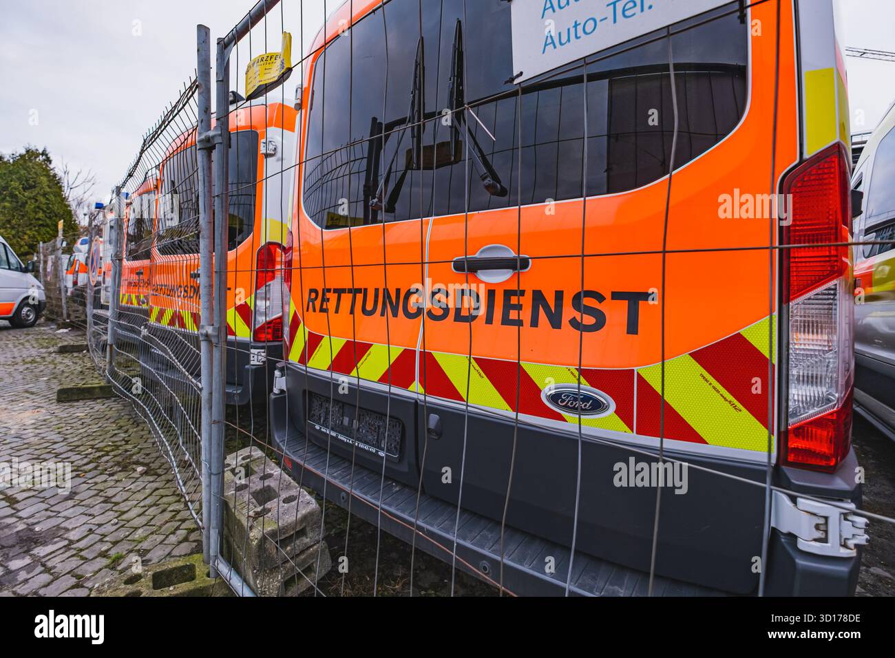 Multiple bright orange emergency hi-res stock photography and images ...