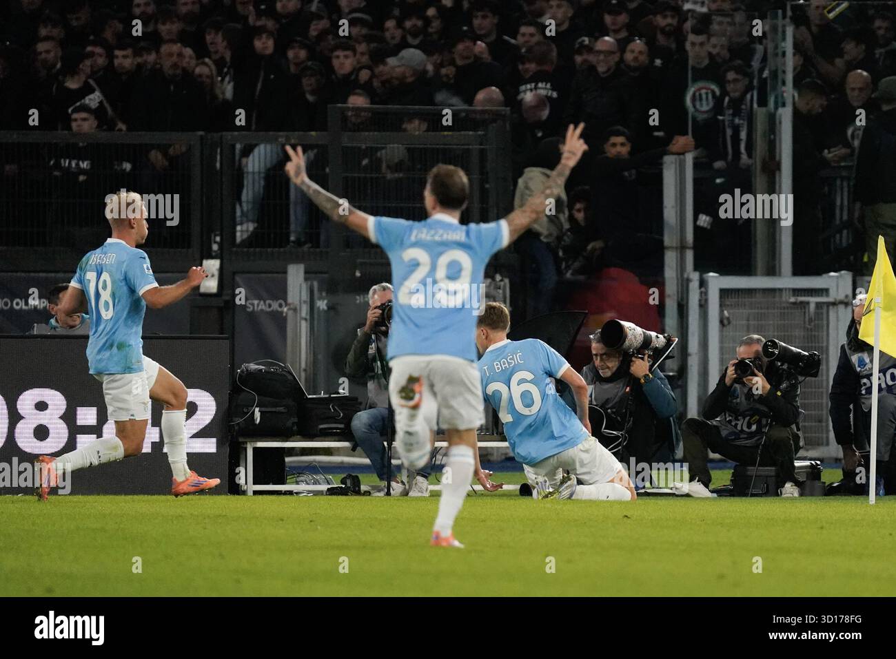 Toma Basic celebrates after goal during the 8th day of the Serie A ...