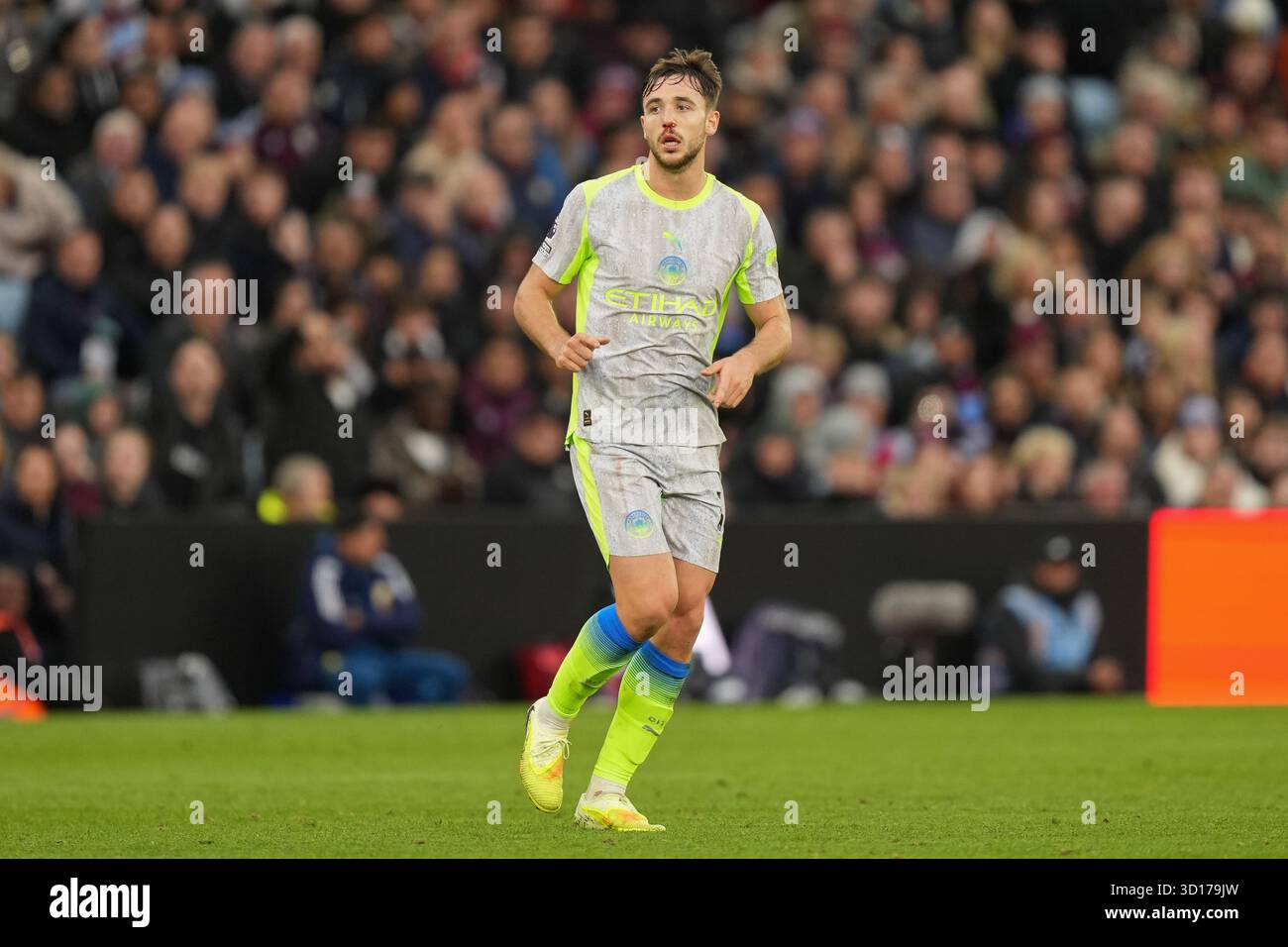 Nico Gonzalez of Manchester City during the Aston Villa v Manchester ...