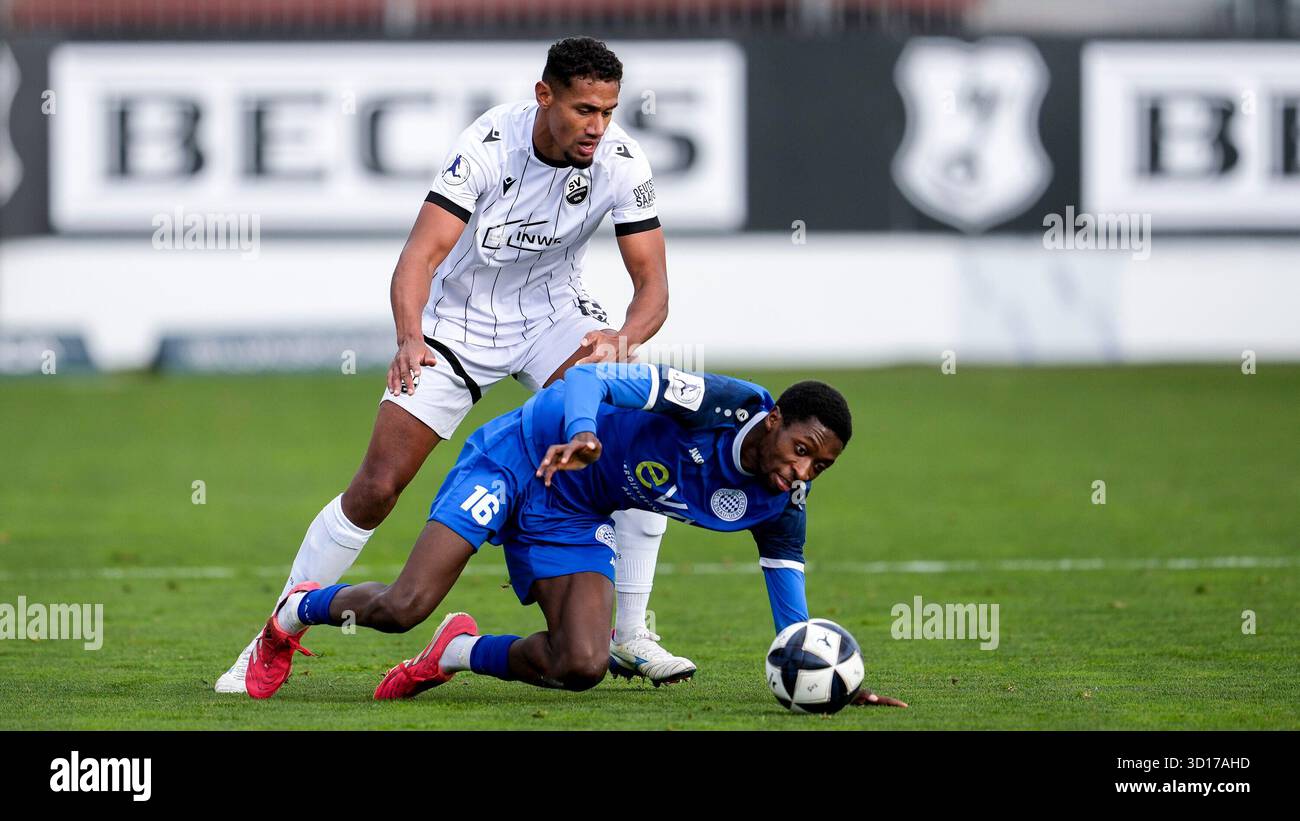 v.li.: Yannick Osee (SVS, 13), Mersei Dieu Nsandi (Bayern Alzenau, 16 ...