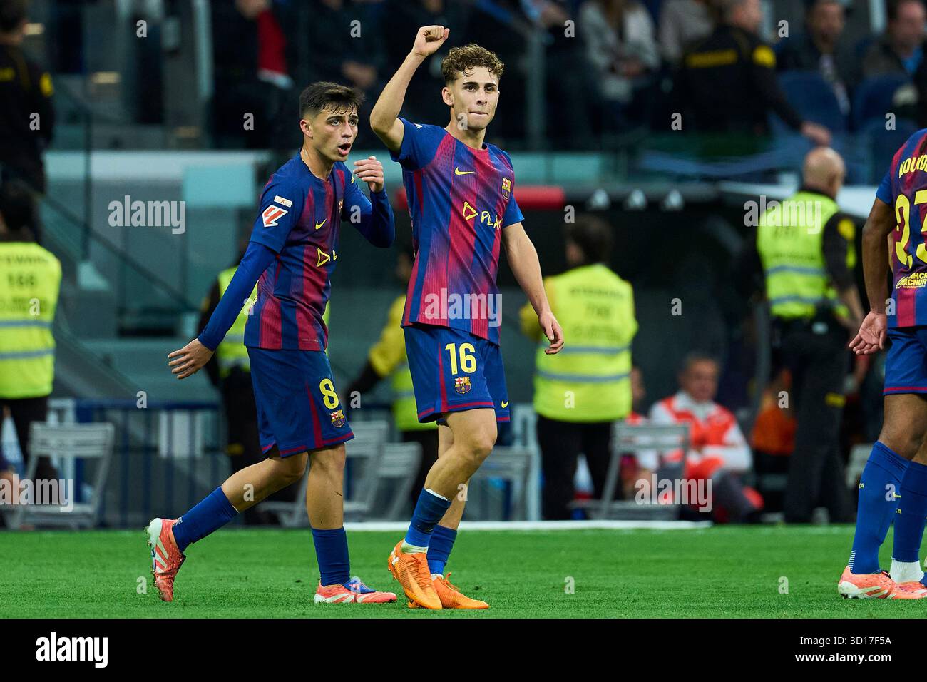 Fermin Lopez of FC Barcelona celebrates his goal during the LALIGA EA ...