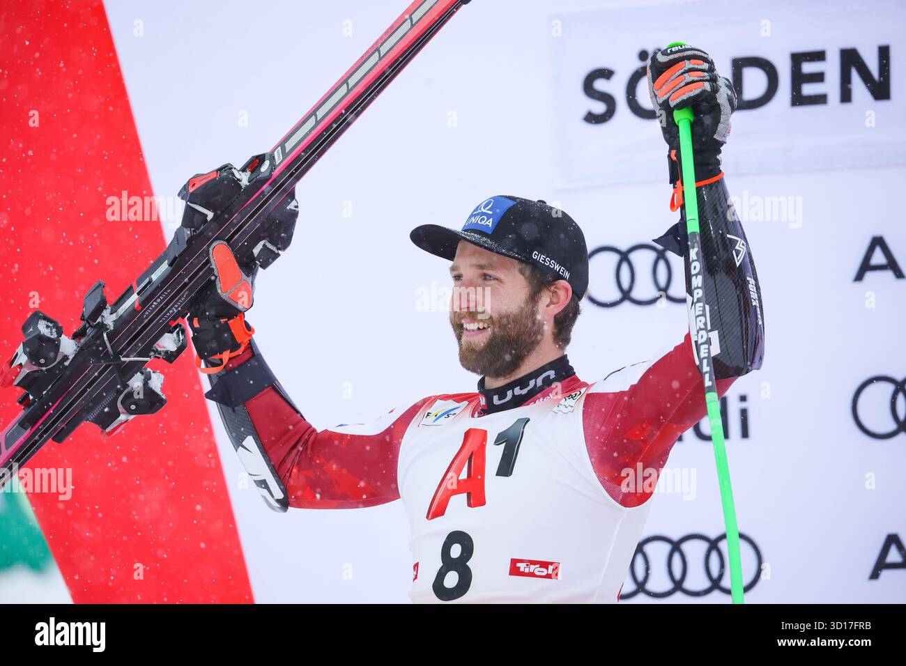 FIS Ski World Cup Opening 2025-2026 Men's Giant Slalom - Solden (AUT) Second place:Marco Schwarz ...