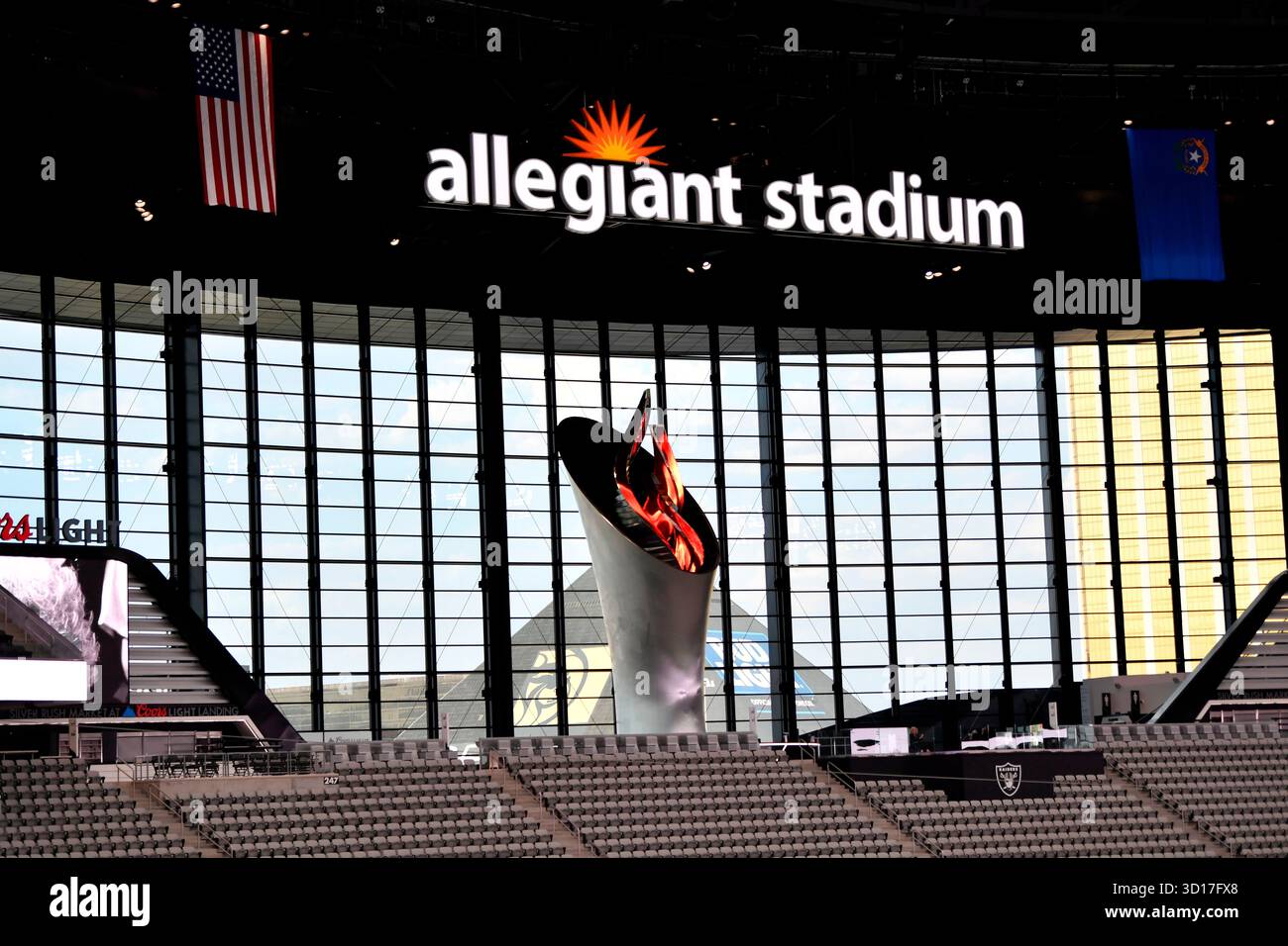 FILE - Lights illuminate The Al Davis Memorial Torch before an NFL ...
