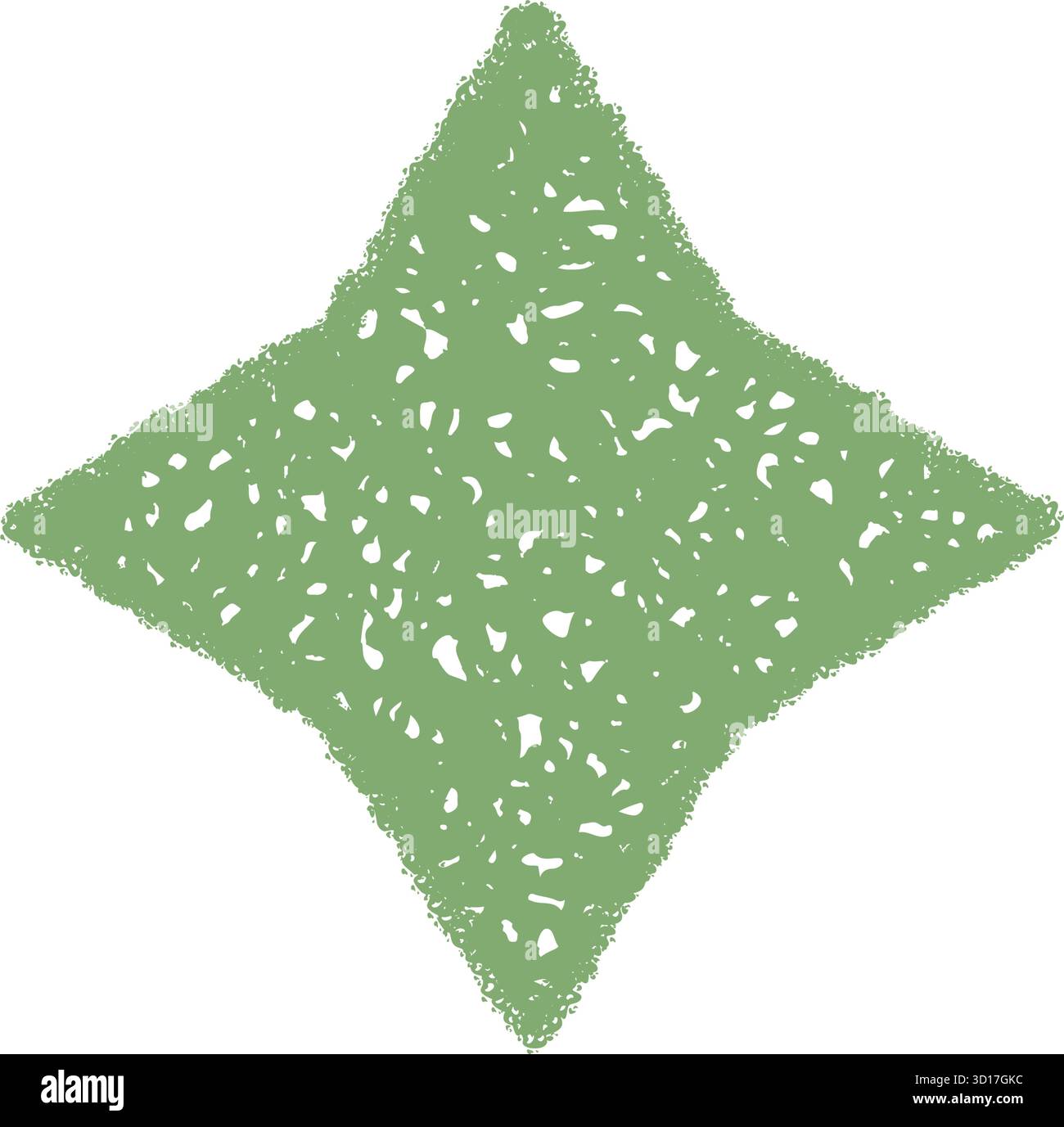 Festive Green Crayon Magic Star Sketch Stock Vector Image & Art - Alamy