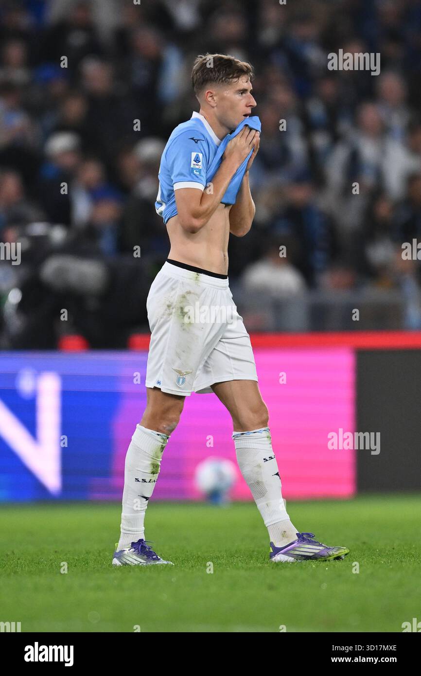 Toma Basic of S.S. Lazio participates in the 8th day of the Serie A ...