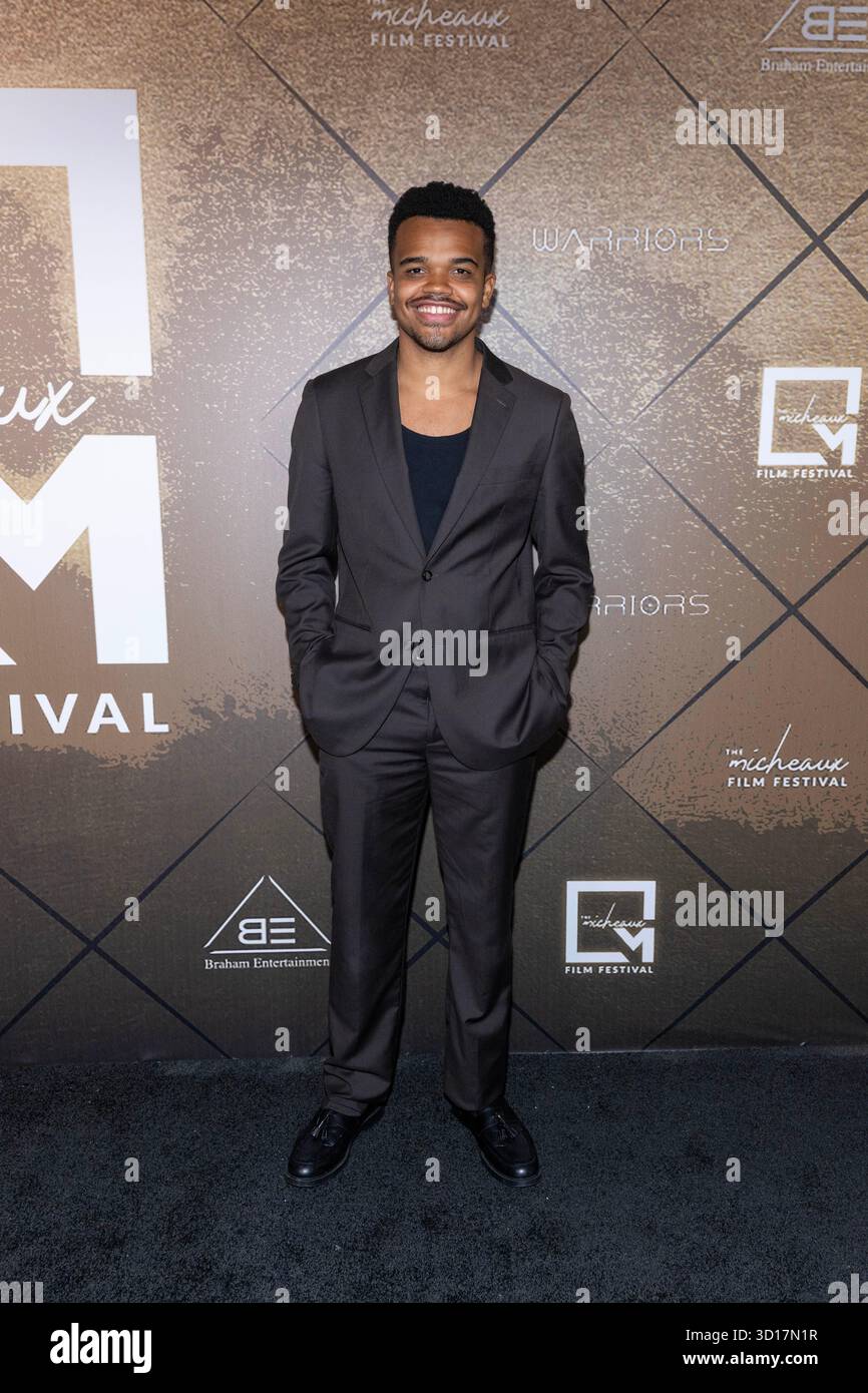 Actor Elijah Wright attends 2025 Micheaux Film Festival Gold Night ...