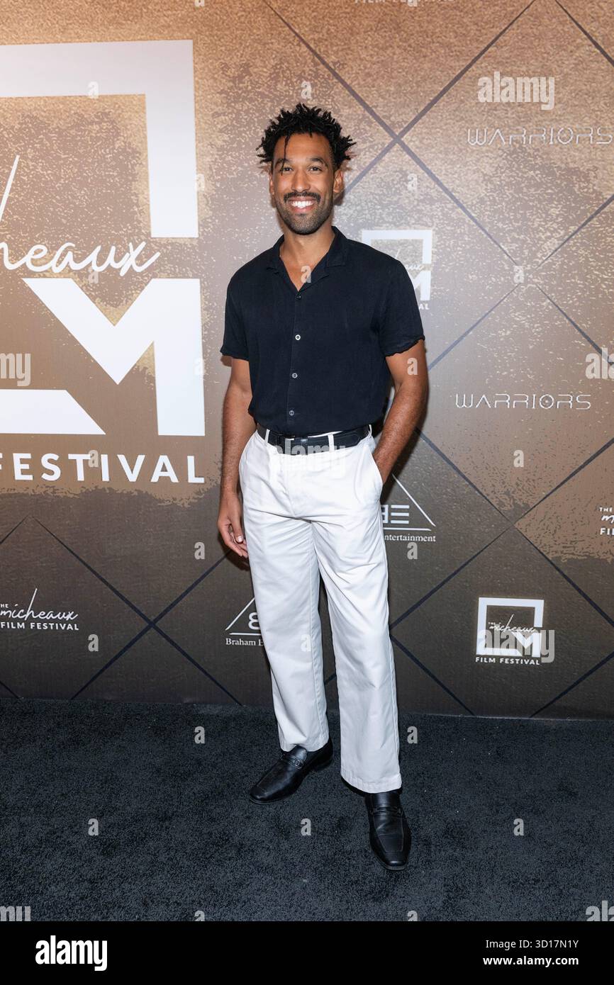 Actor Joe Bell attends 2025 Micheaux Film Festival Gold Night: Young ...