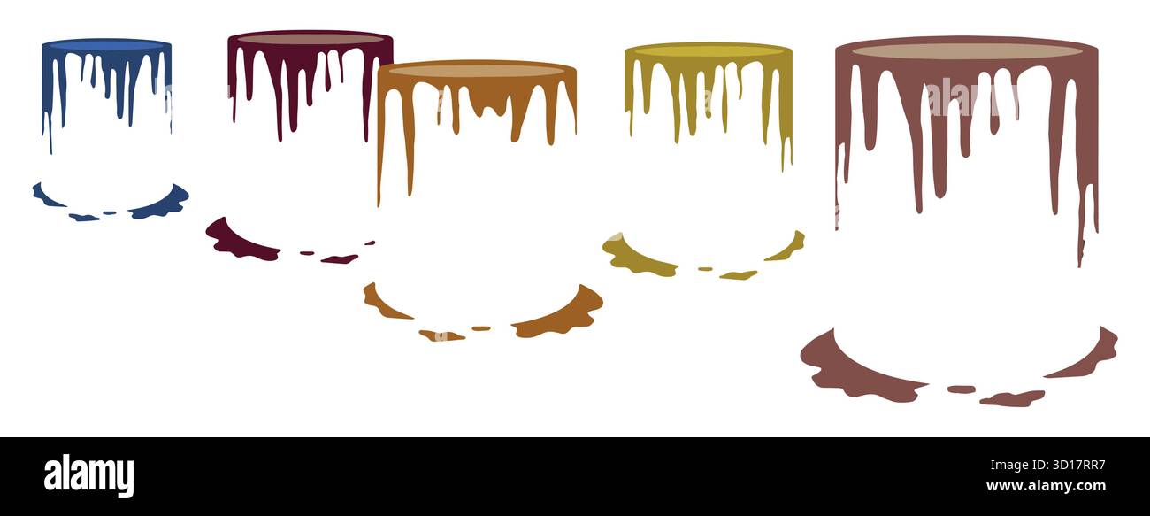 Paint colorful dripping background vector Cut Out Stock Images ...
