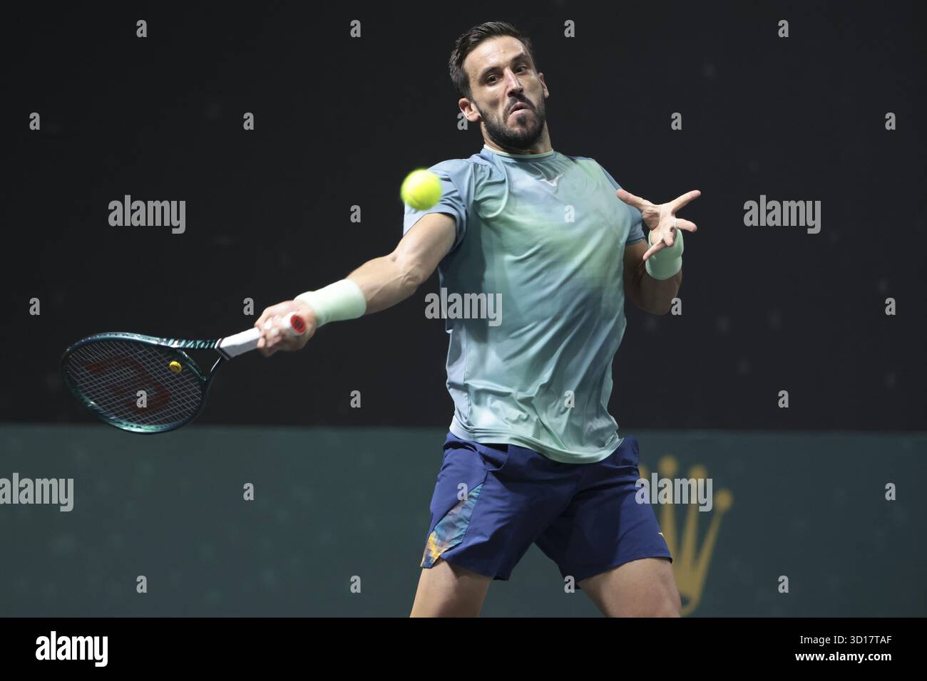 Damir Dzumhur of Bosnia Herzegovina during the Rolex Paris Masters 2025 ...