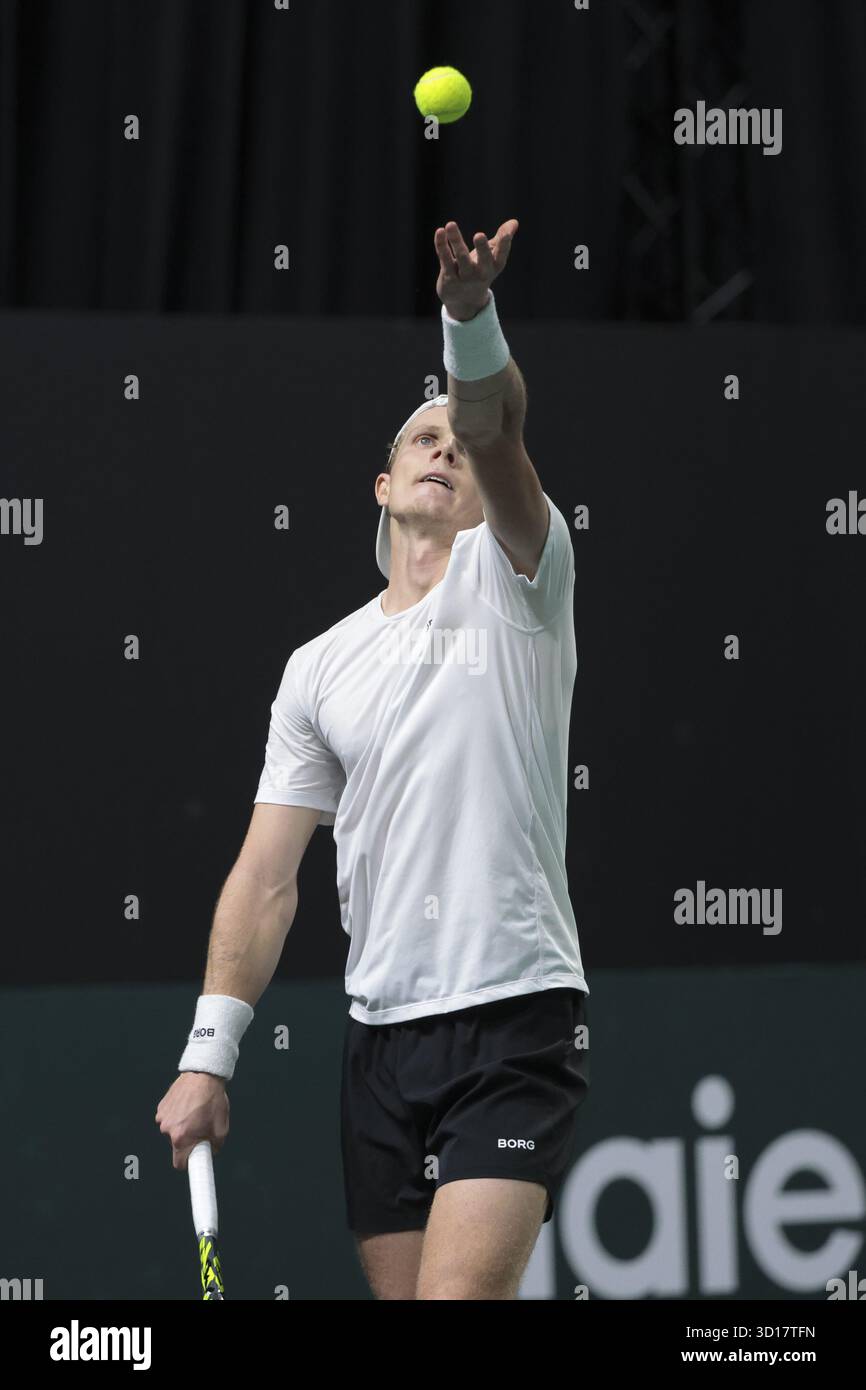 Jesper De Jong of Netherlands during the Rolex Paris Masters 2025, ATP ...
