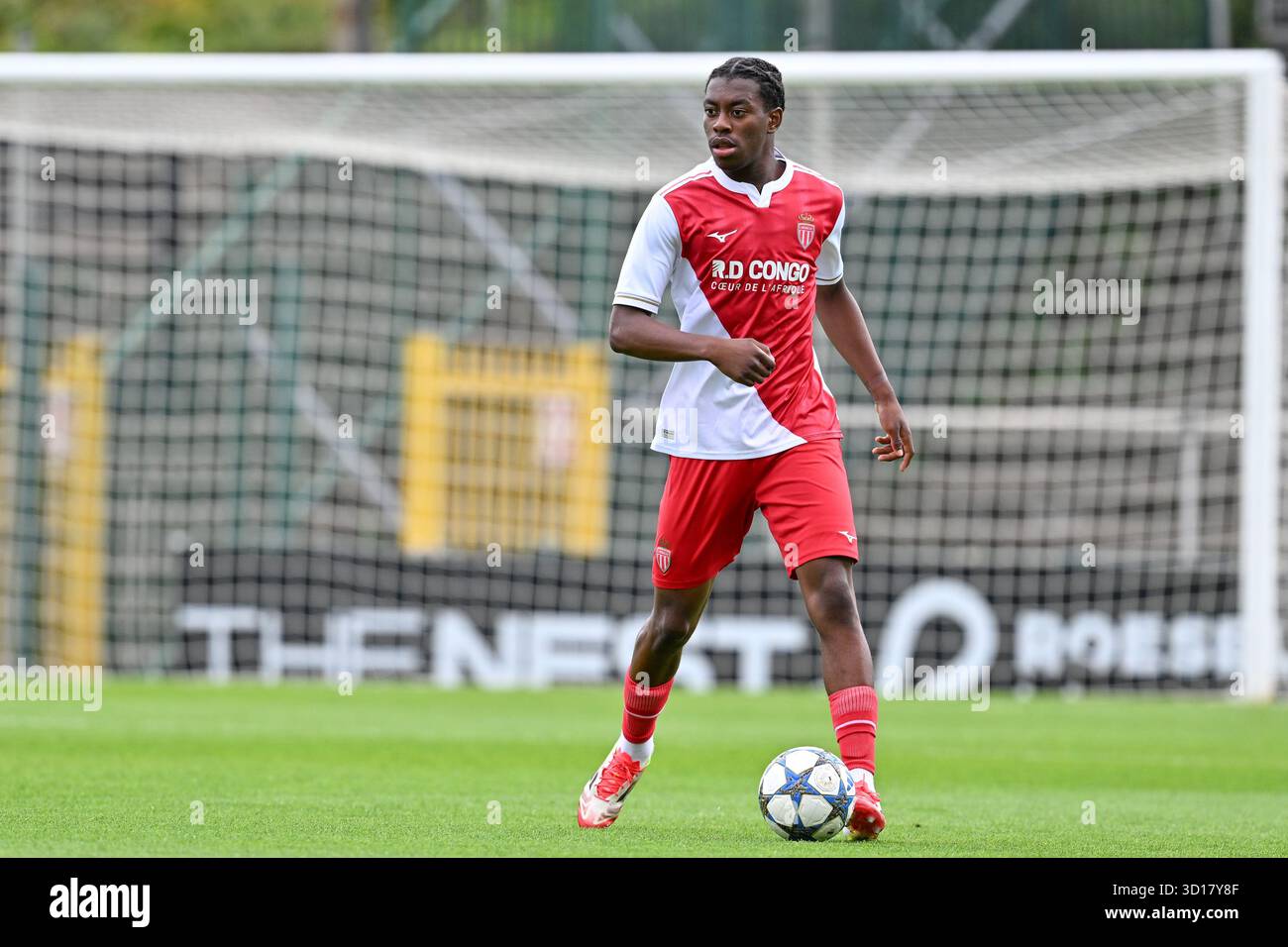 Nick Mokabakila (3) of Monaco pictured during the Uefa Youth League ...