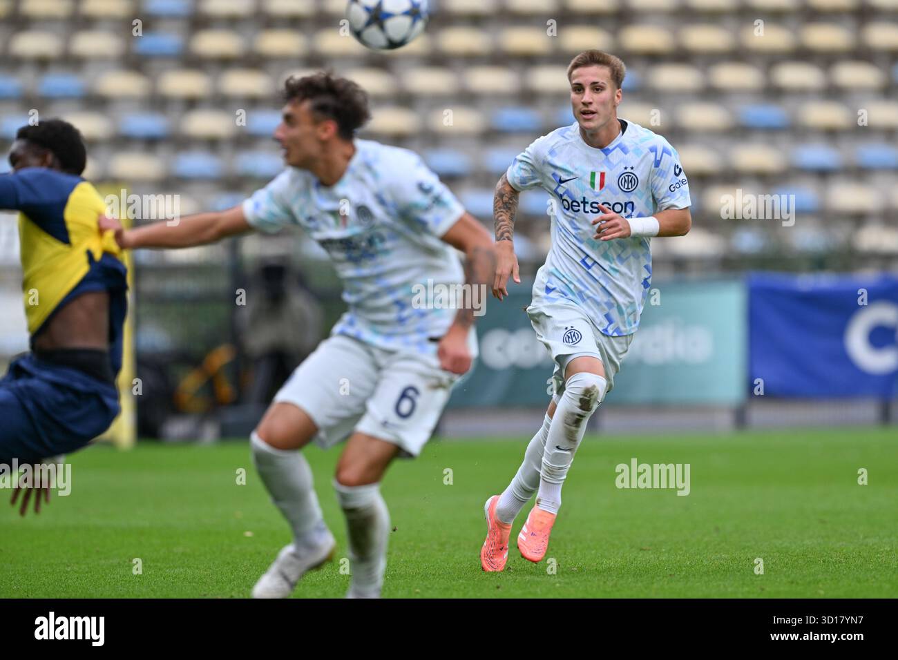 Mattia Marello (3) of Inter pictured during the matchday 3 Uefa Youth ...