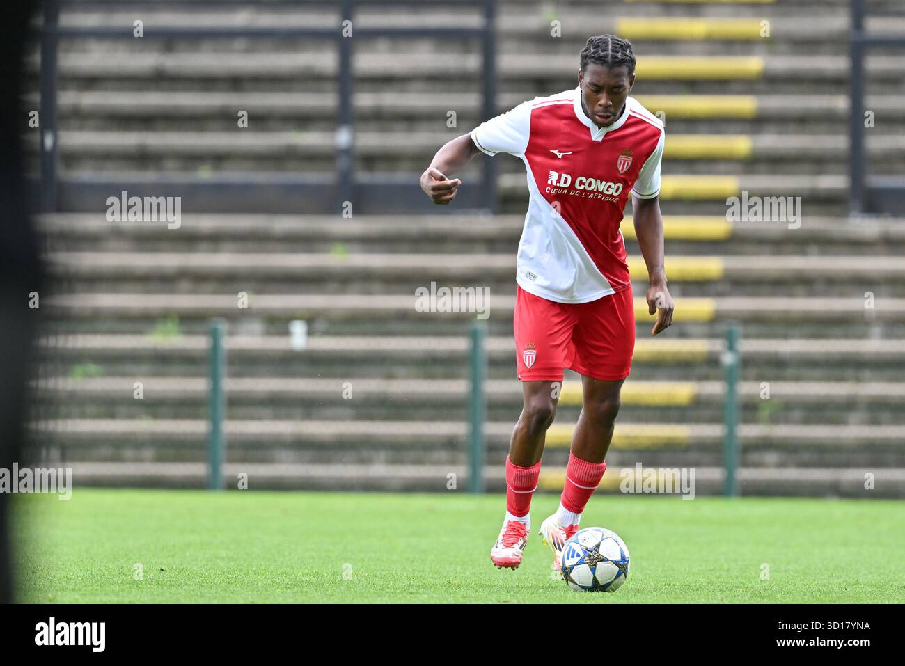 Nick Mokabakila (3) of Monaco pictured during the Uefa Youth League ...