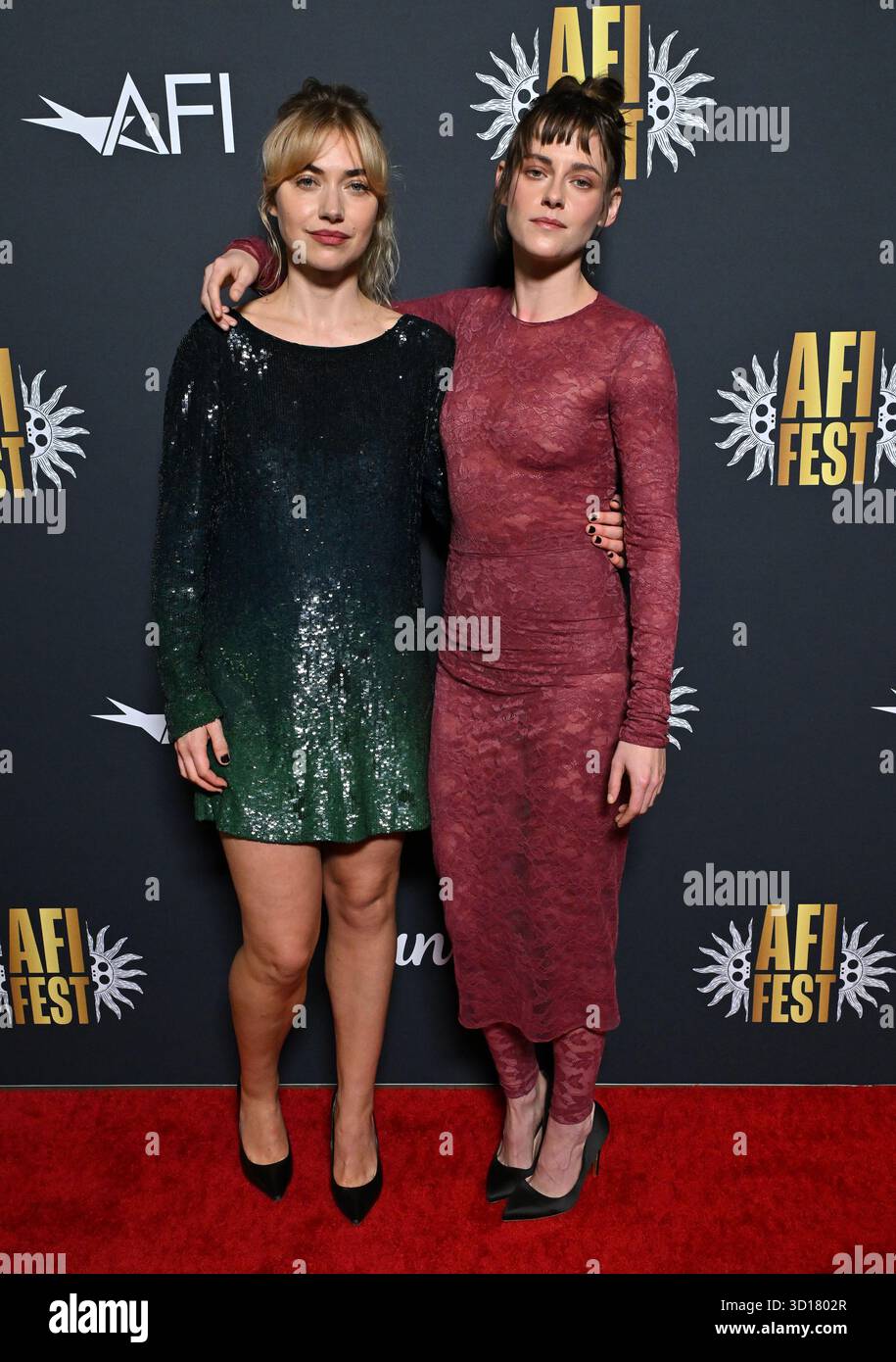Imogen Poots and Kristen Stewart arriving to AFI Fest 2025 “The ...