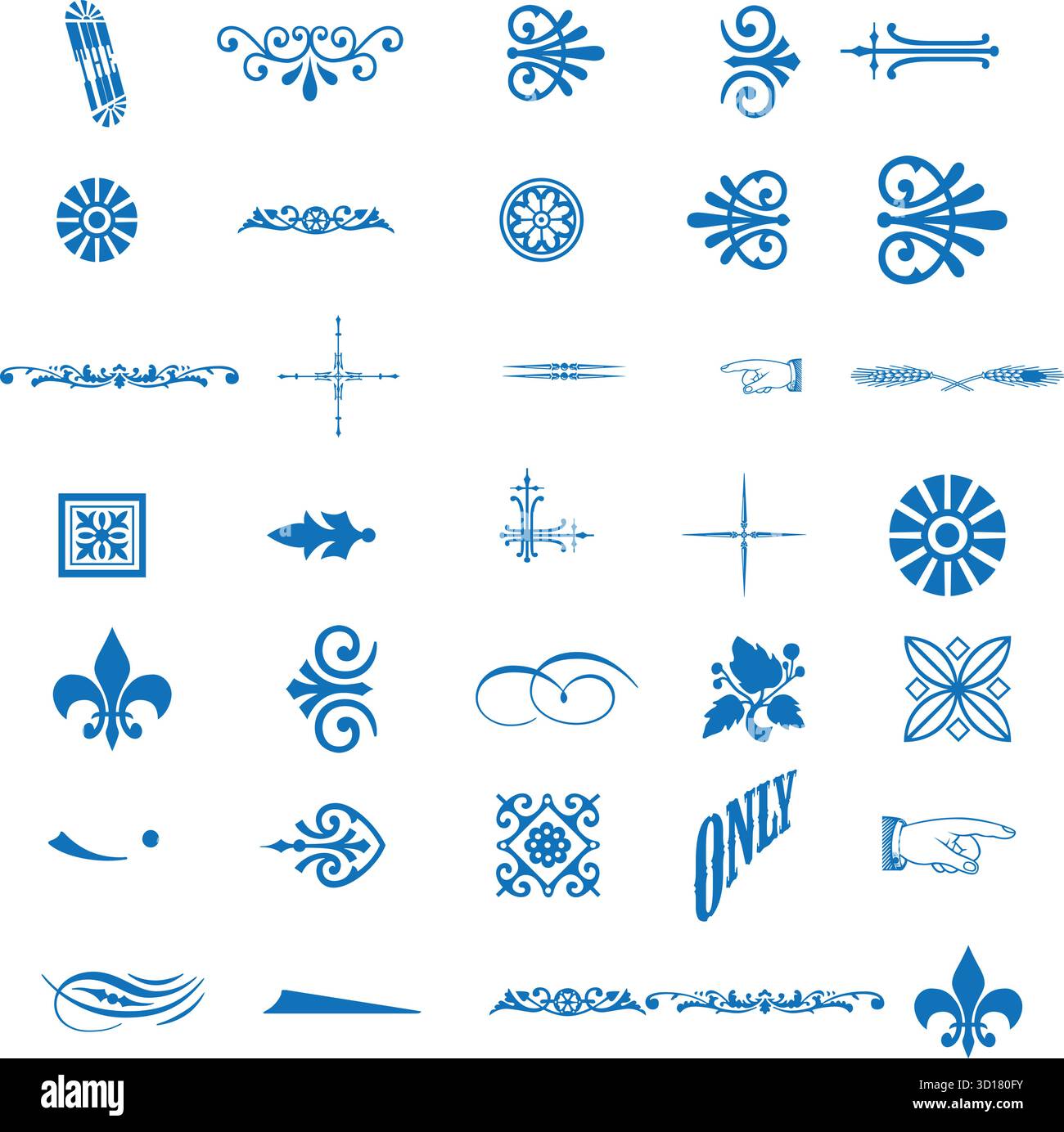 Flourish divider clipart Cut Out Stock Images & Pictures - Alamy