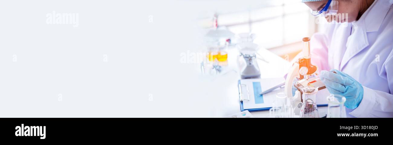 Banner asian woman scientist hi-res stock photography and images - Alamy