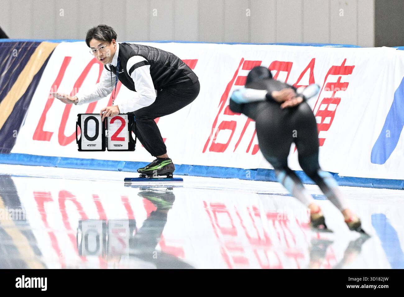 (L-R) Tsukasa Owada, Akane Iida, OCTOBER 24, 2025 - Speed Skating : The ...