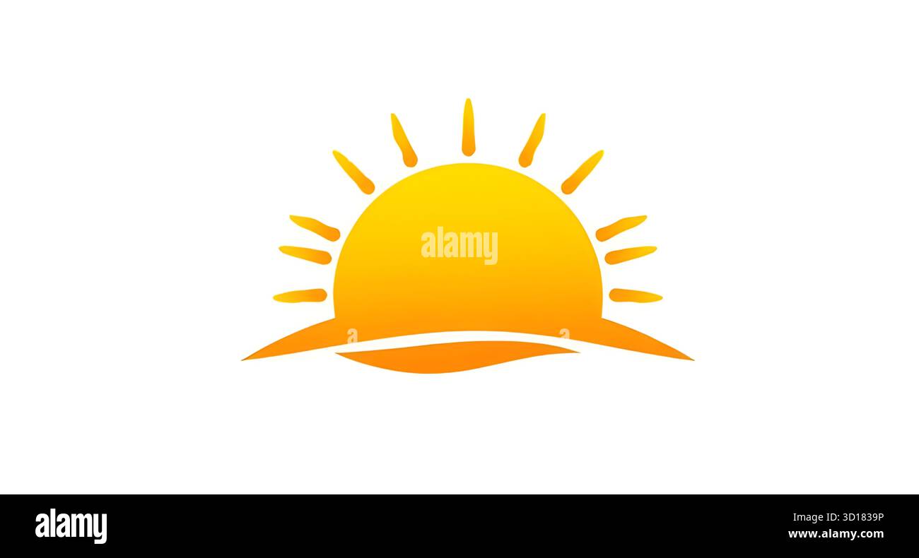 Morning rays rising sun Cut Out Stock Images & Pictures - Alamy