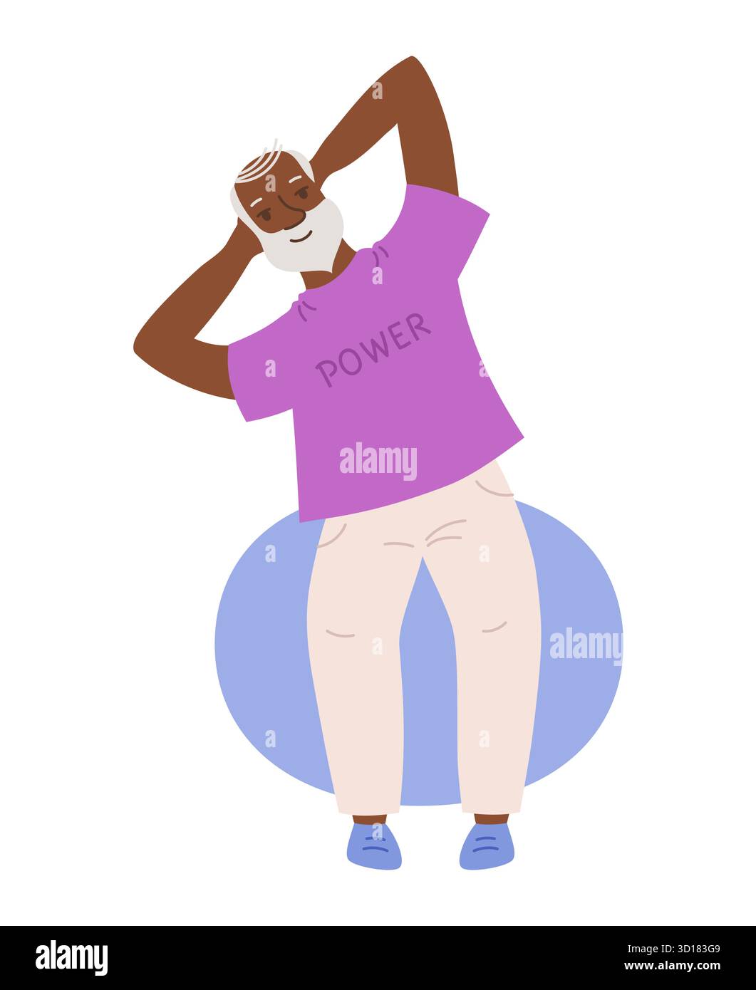 Senior man play ball Stock Vector Images - Alamy