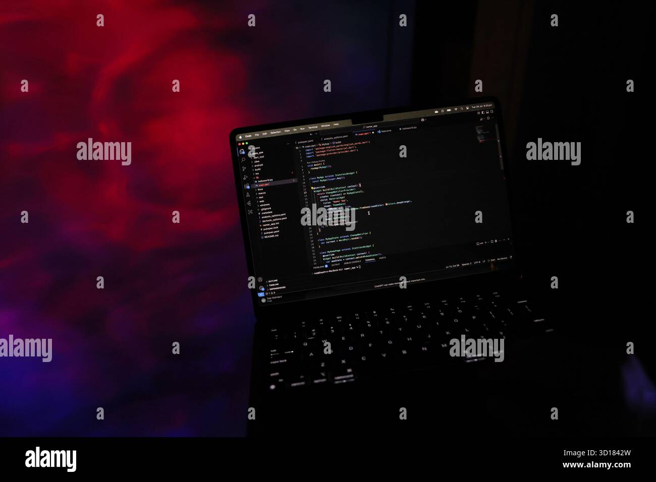 An image of code displayed on a computer screen in Sydney, July, 2025 ...