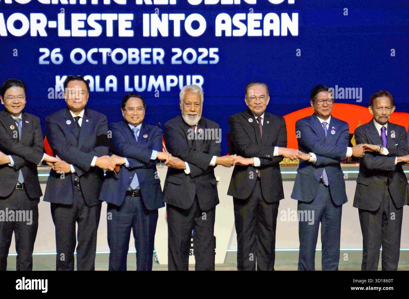 ASEAN leaders pose for a commemorative photo at the Association of ...