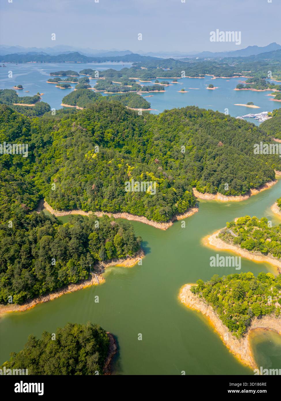 Aerial View of Thousand Island Lake. Bird View of Freshwater Qiandaohu ...