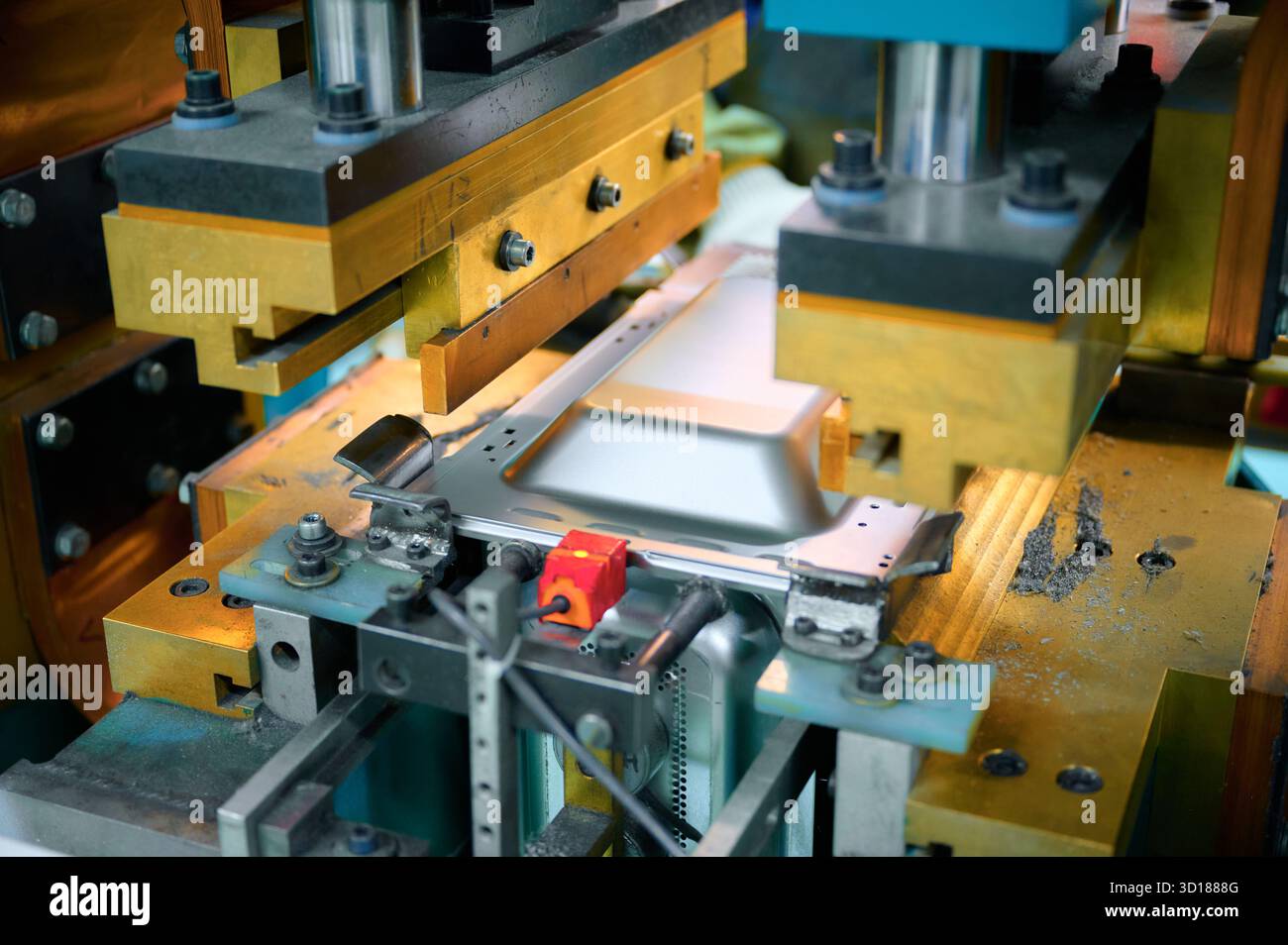 Spot welding process of microwave oven casing in a manufacturing ...