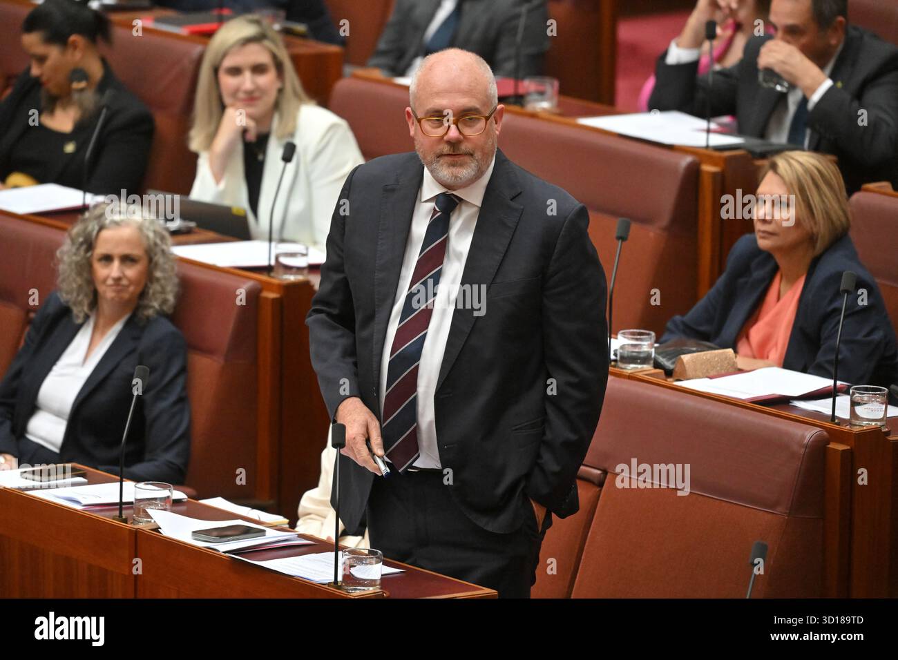 Minister for Industry Tim Ayres during Question Time in the Senate ...