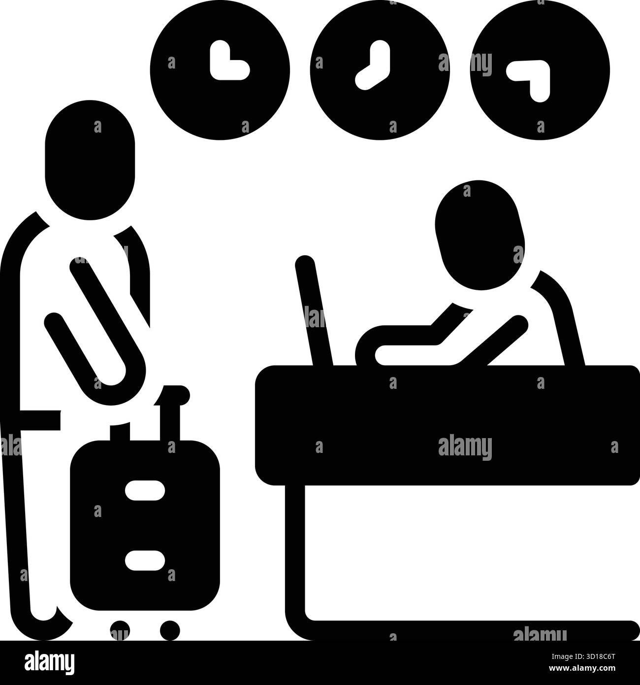 Check in luggage airport Black and White Stock Photos & Images - Alamy