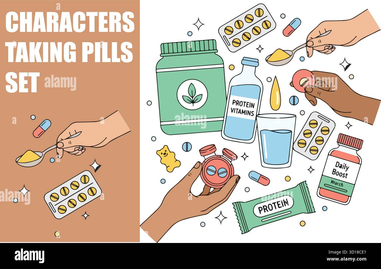 Nutraceuticals Stock Vector Images - Alamy