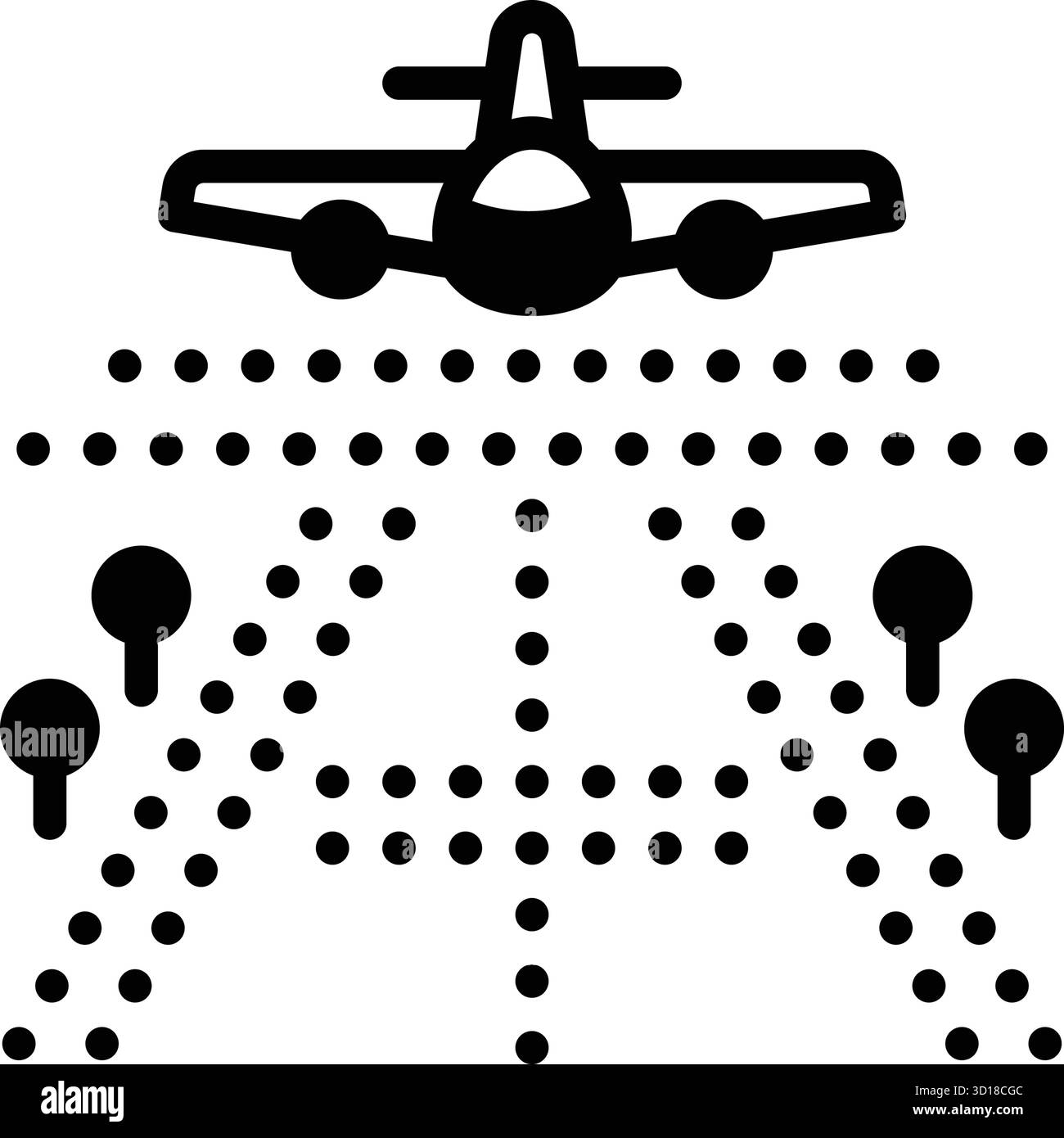 Runway lighting Stock Vector Images - Alamy