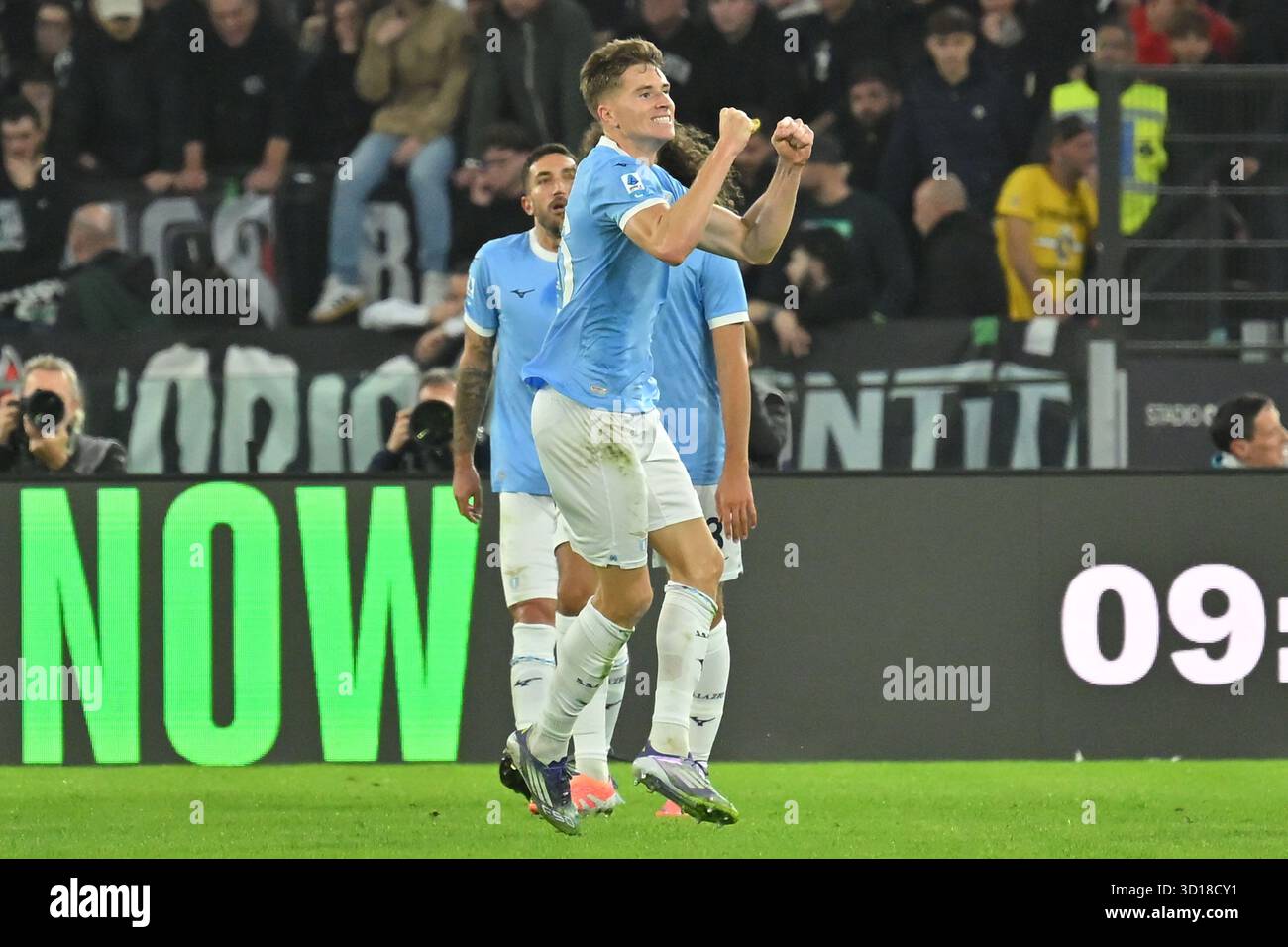 Toma Basic of SS Lazio celebrates scoring his goal during the Serie A ...