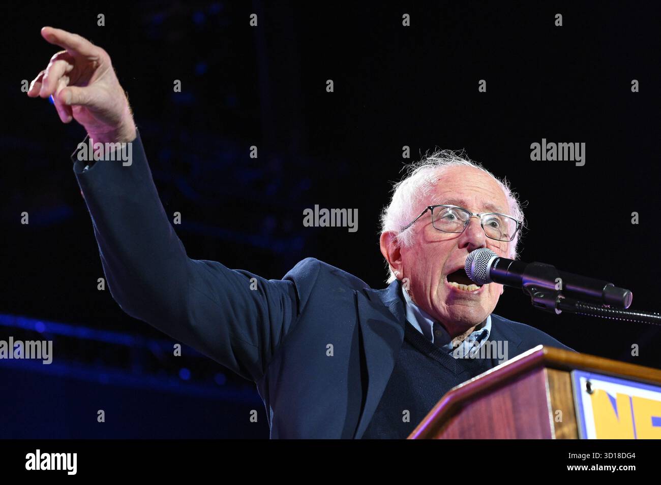 Bernie Sanders speaks at an election rally for Mayoral Candidate Zohran ...