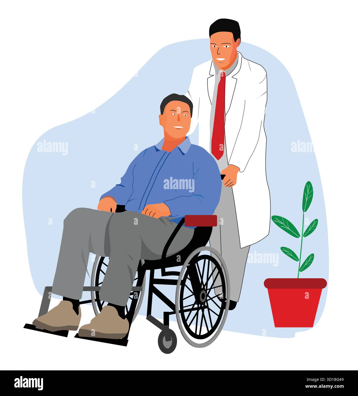 Healthcare center doctor nurse Stock Vector Images - Alamy