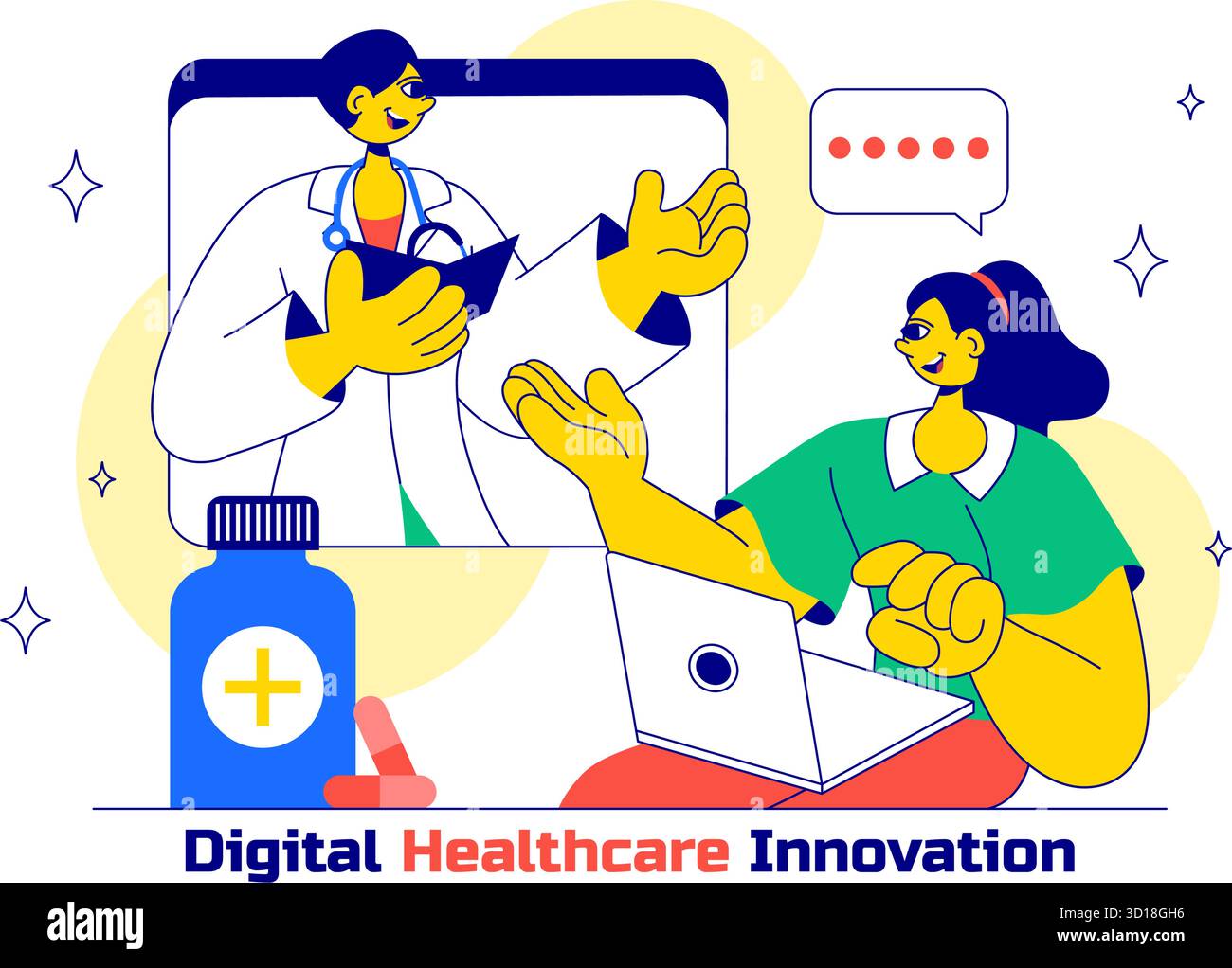 Healthcare background software system Stock Vector Images - Alamy