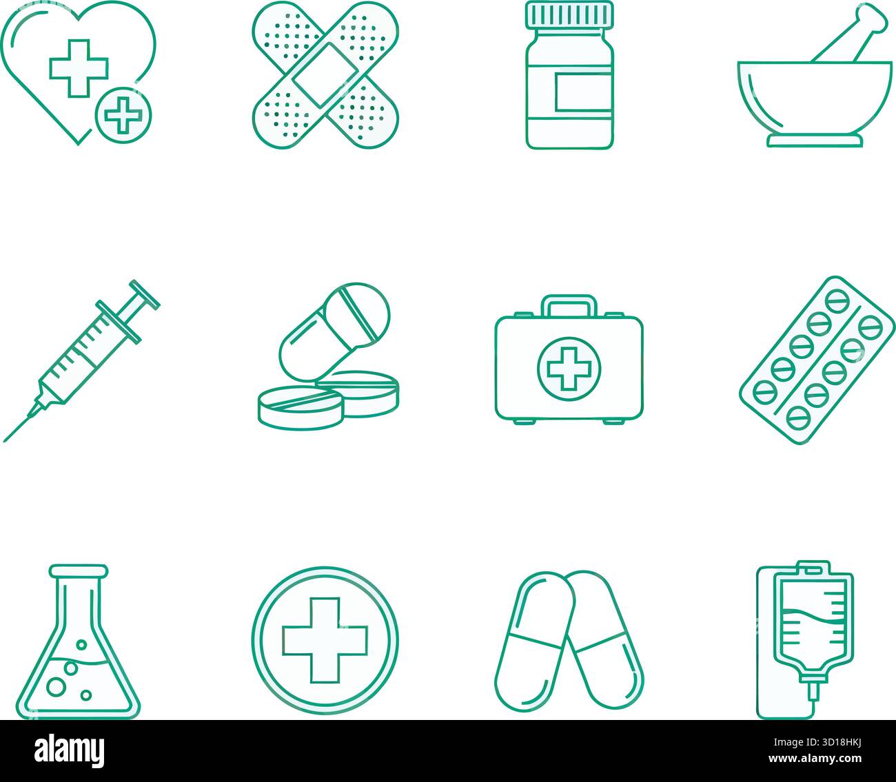 Iv bag healthcare icon Cut Out Stock Images & Pictures - Alamy