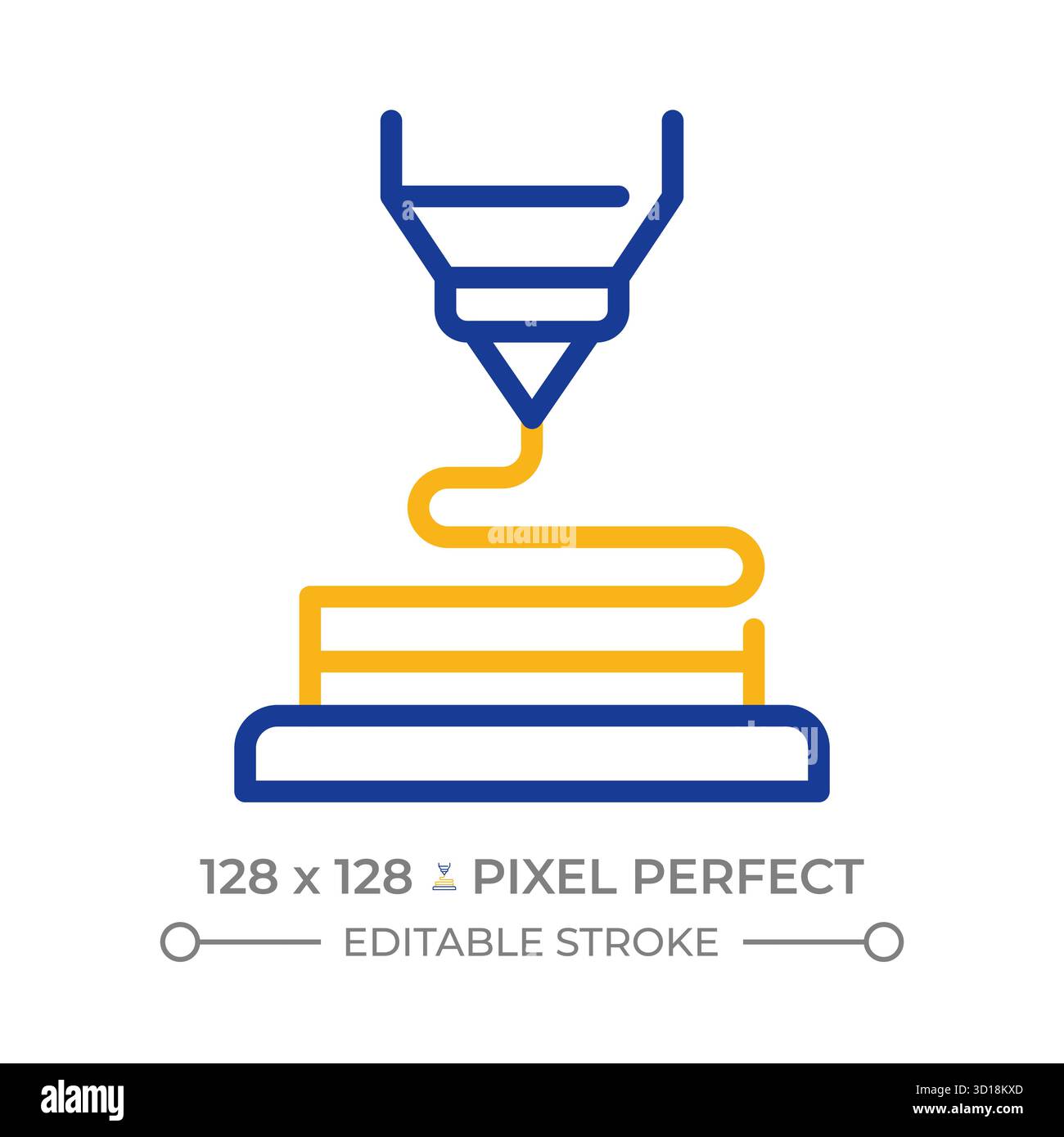 3d printing technology outline Stock Vector Images - Alamy