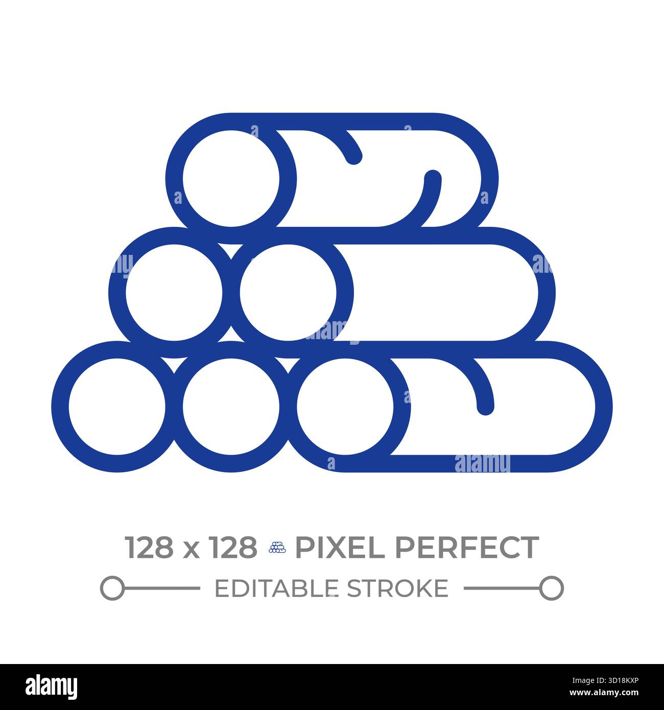Metal pipes icon outline Stock Vector Images - Alamy