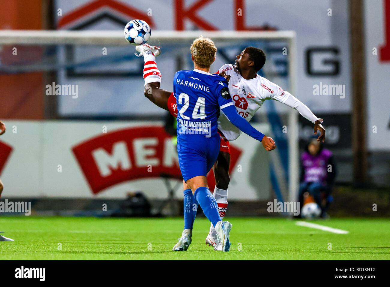 Sandefjord 20251026. The elite football match between Sandefjord and ...