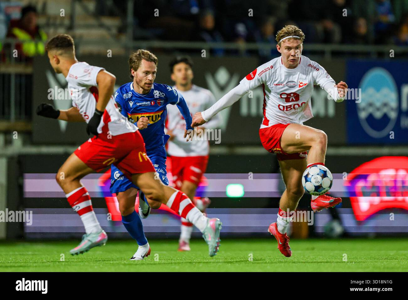 Sandefjord 20251026. Fredrikstad's Oskar Øhlenschlæger during the elite ...