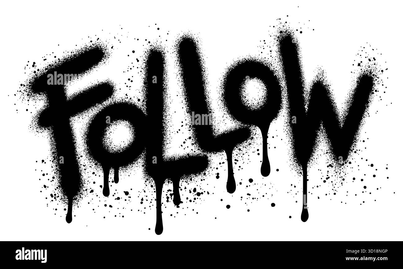 Text typography social media Black and White Stock Photos & Images - Alamy