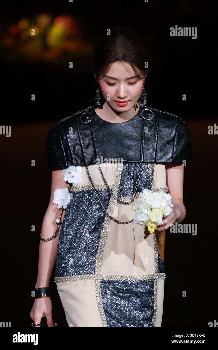 Chinese actress Lu Yuxiao attends an activity in Shanghai, China, 23 ...