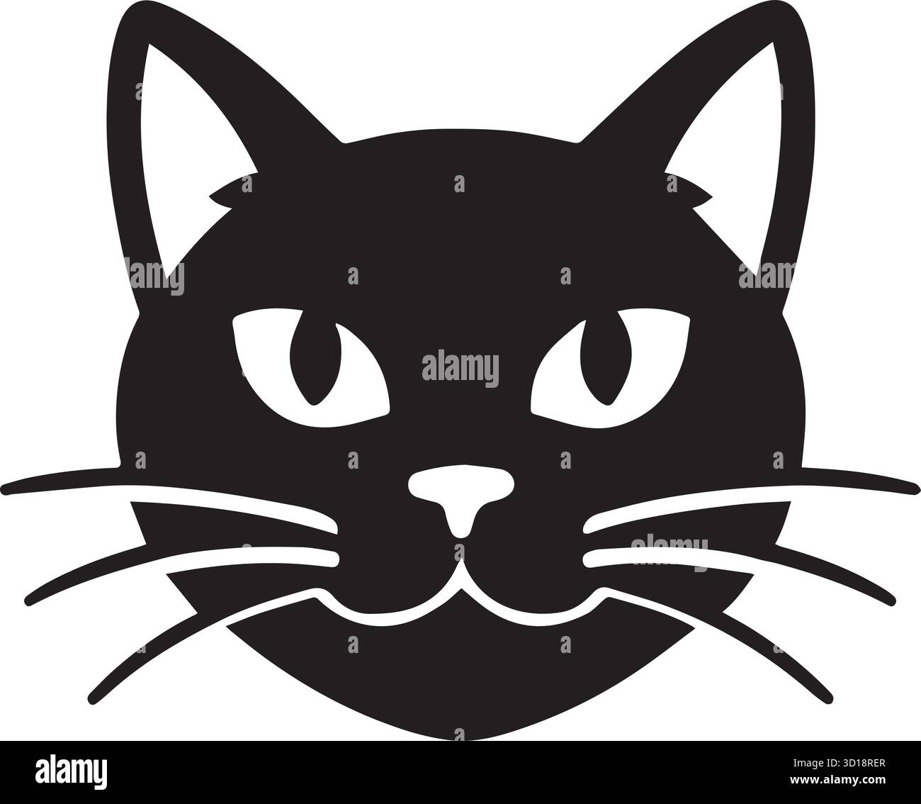 Contemporary art design cat Stock Vector Images - Alamy