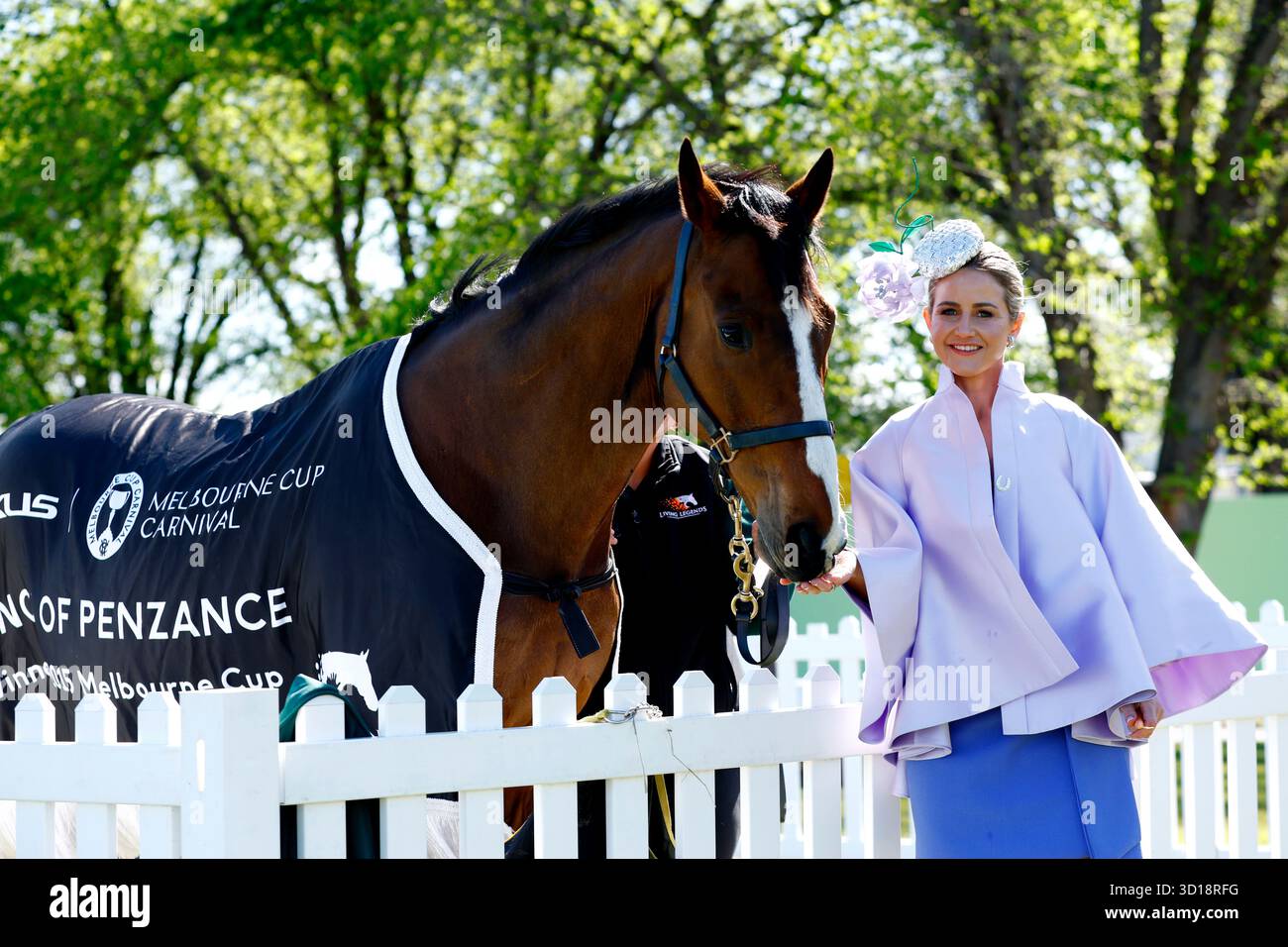 Michelle Payne with Prince of Penzance during the 2025 Melbourne Cup ...