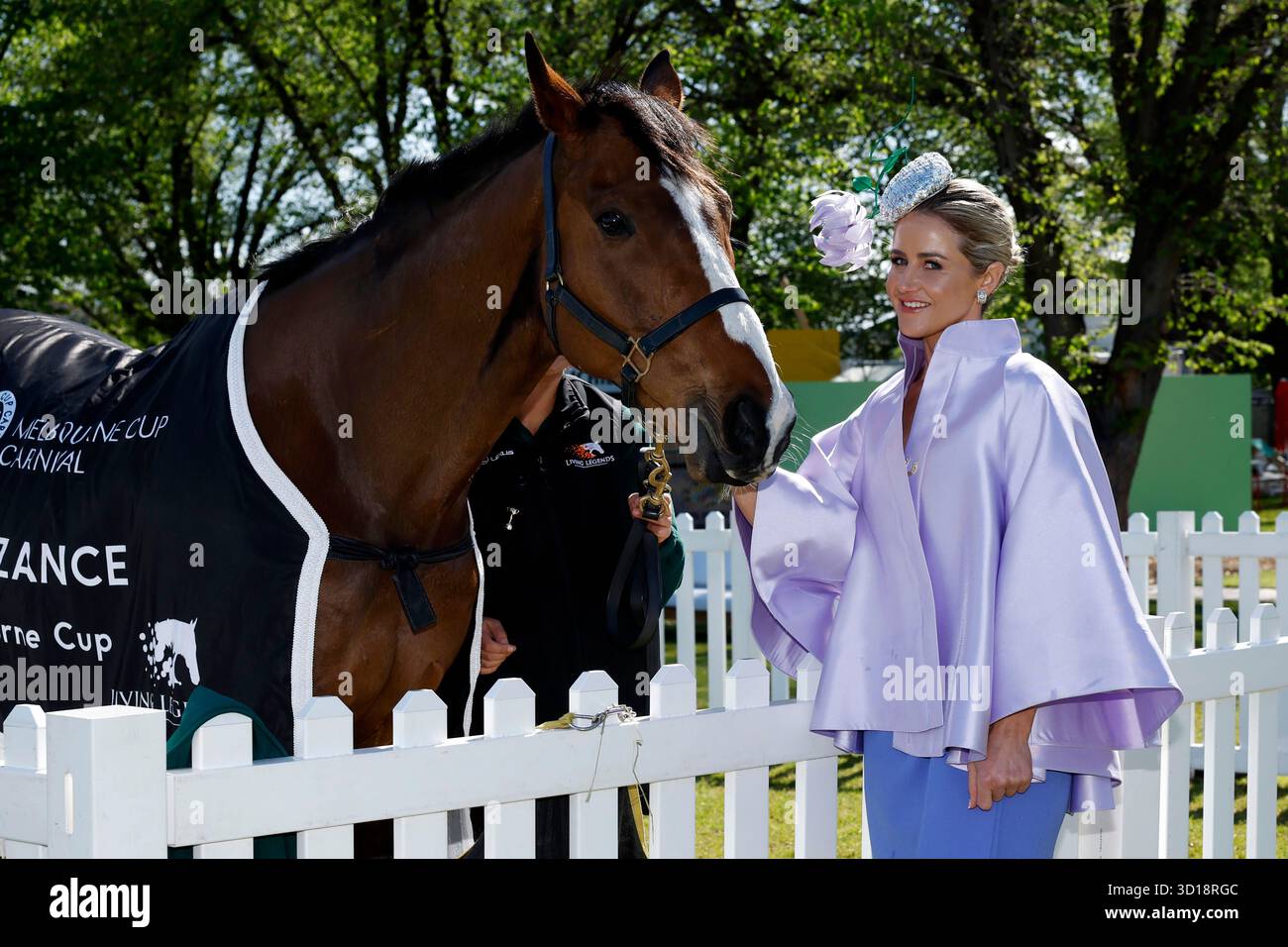Michelle Payne with Prince of Penzance during the 2025 Melbourne Cup ...