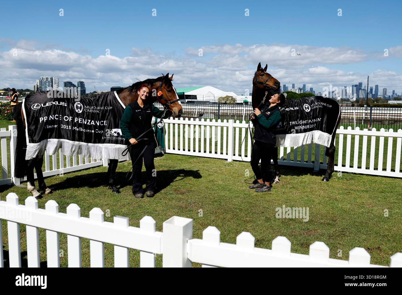 Living Legends horses Prince of Penzance and Twilight during the 2025 ...